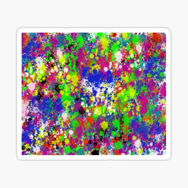 "Paint Splatter" Sticker for Sale by Crystalsgraphix | Redbubble
