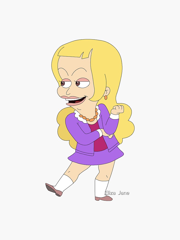 "lola skumpy from big mouth " Sticker for Sale by StickersByEJ | Redbubble