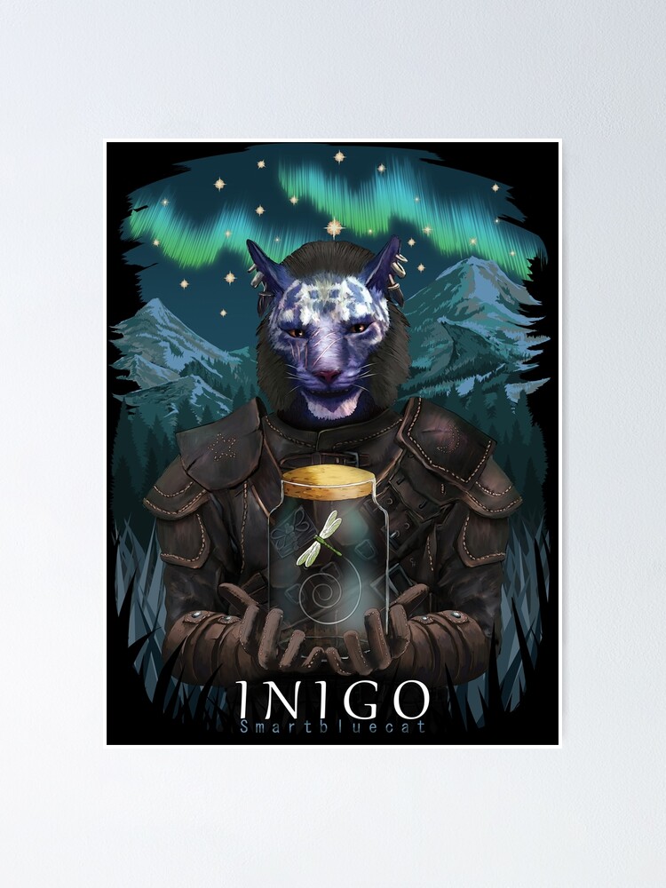 "Inigo and Mr Dragonfly" Poster for Sale by smartbluecat | Redbubble