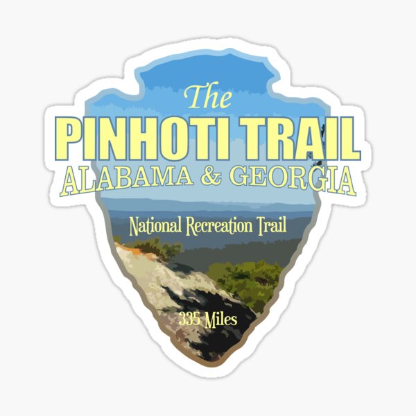 "Pinhoti Trail (arrowhead)" Sticker by curranmorgan | Redbubble