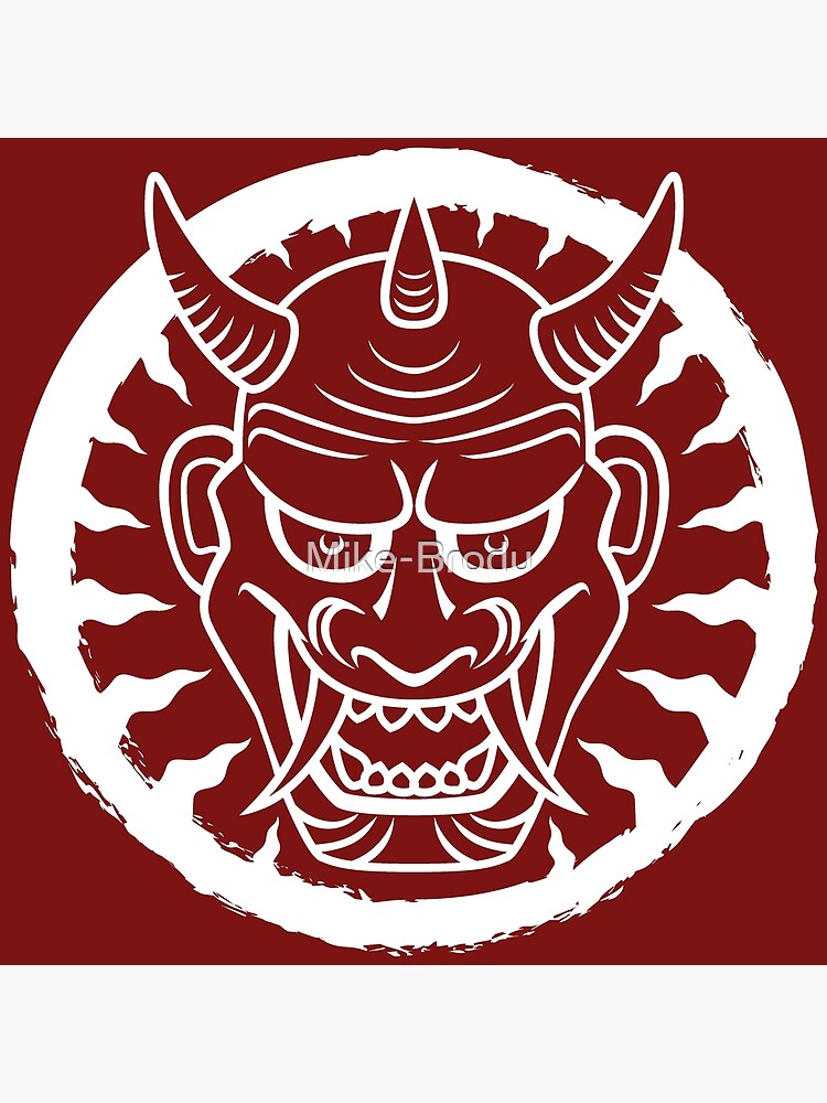 "Oni clan mon" Art Print for Sale by Mike-Brodu | Redbubble