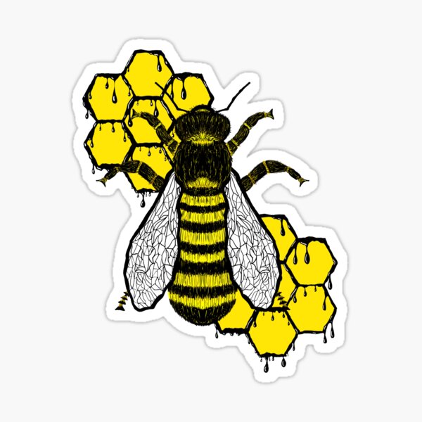 Bee Graffiti Stickers | Redbubble