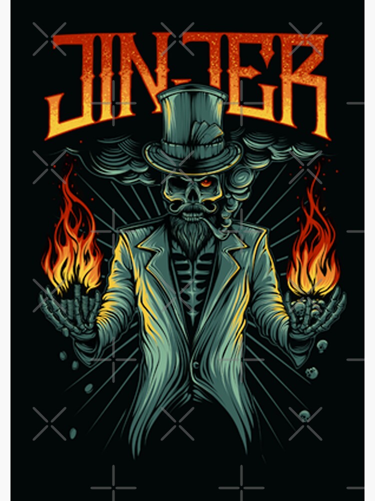 "Jinjer Skull Fire" Sticker by nhampson49 | Redbubble