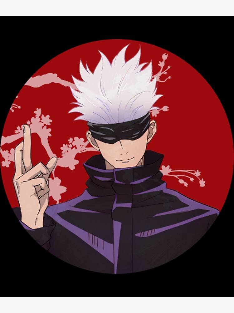 "Jujutsu Kaisen: Satoru Gojo Red Circle Colored" Poster for Sale by ...