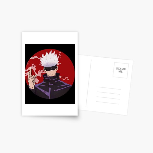 "Jujutsu Kaisen: Satoru Gojo Red Circle Colored" Postcard by reyesesse ...