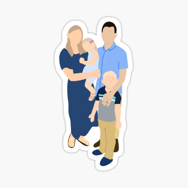 "Family Faceless Portrait" Sticker for Sale by janaestickers15 | Redbubble