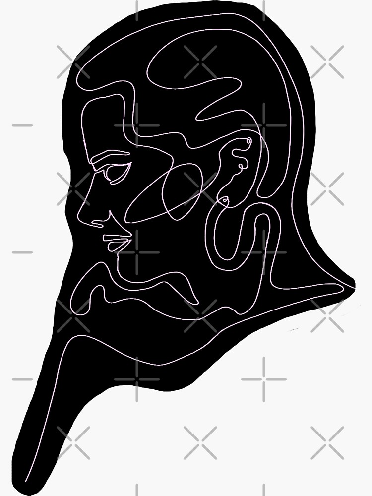 "Single Line Drawing | Abstract Face Linework | Minimalistic Portrait ...