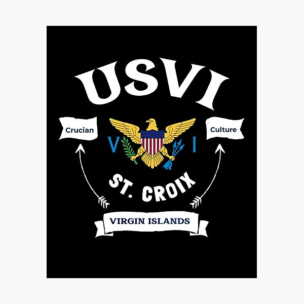 "US Virgin Islands Flag St. Croix USVI Tropical" Photographic Print for ...