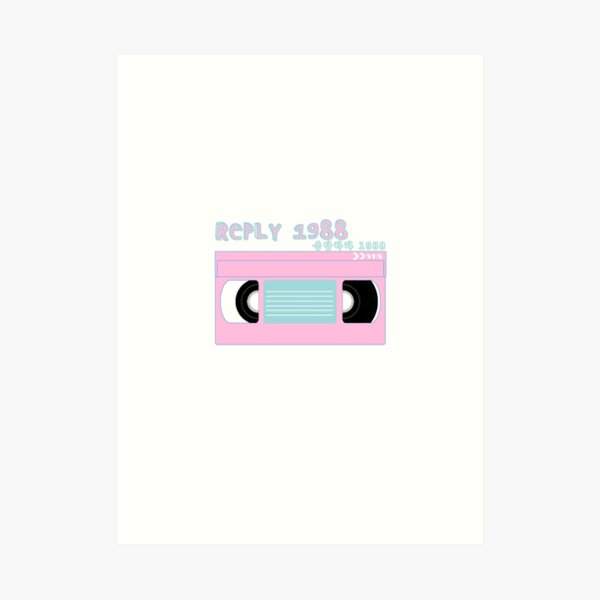 "VHS Tape.Reply 1988" Art Print for Sale by 7thEdelweiss | Redbubble