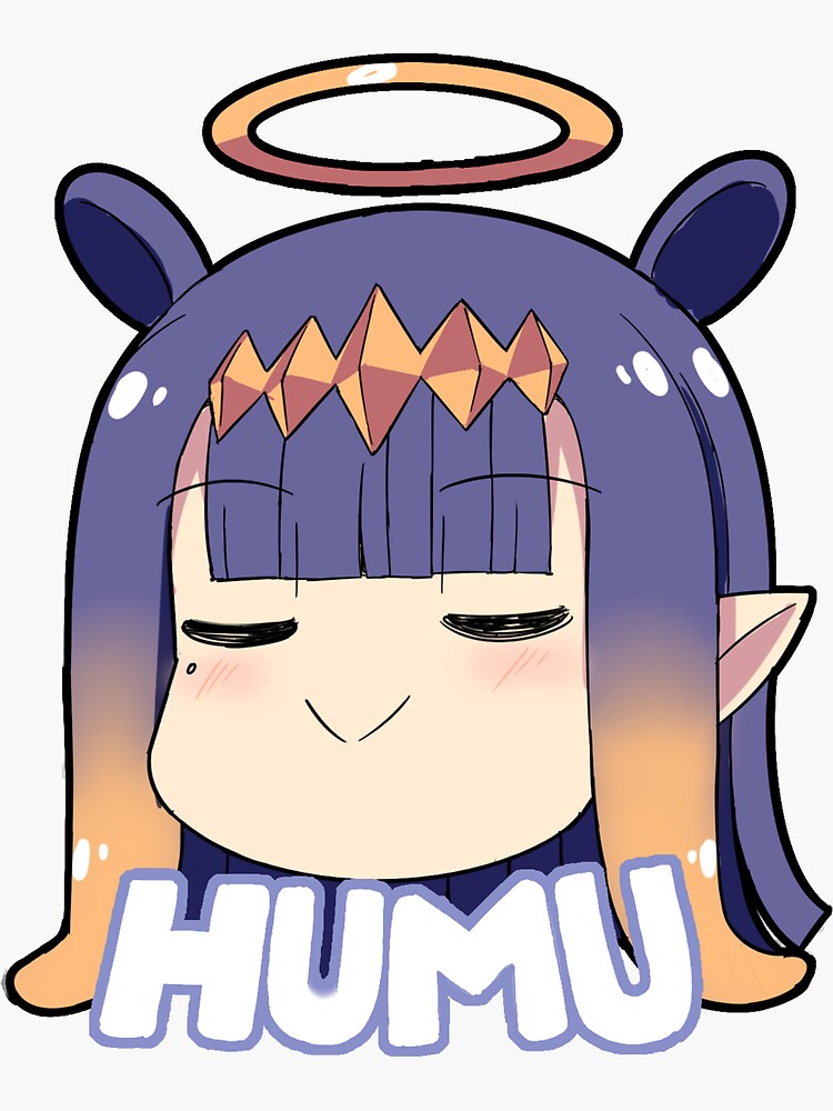 "Ina Humu - Hololive" Sticker for Sale by Phib | Redbubble