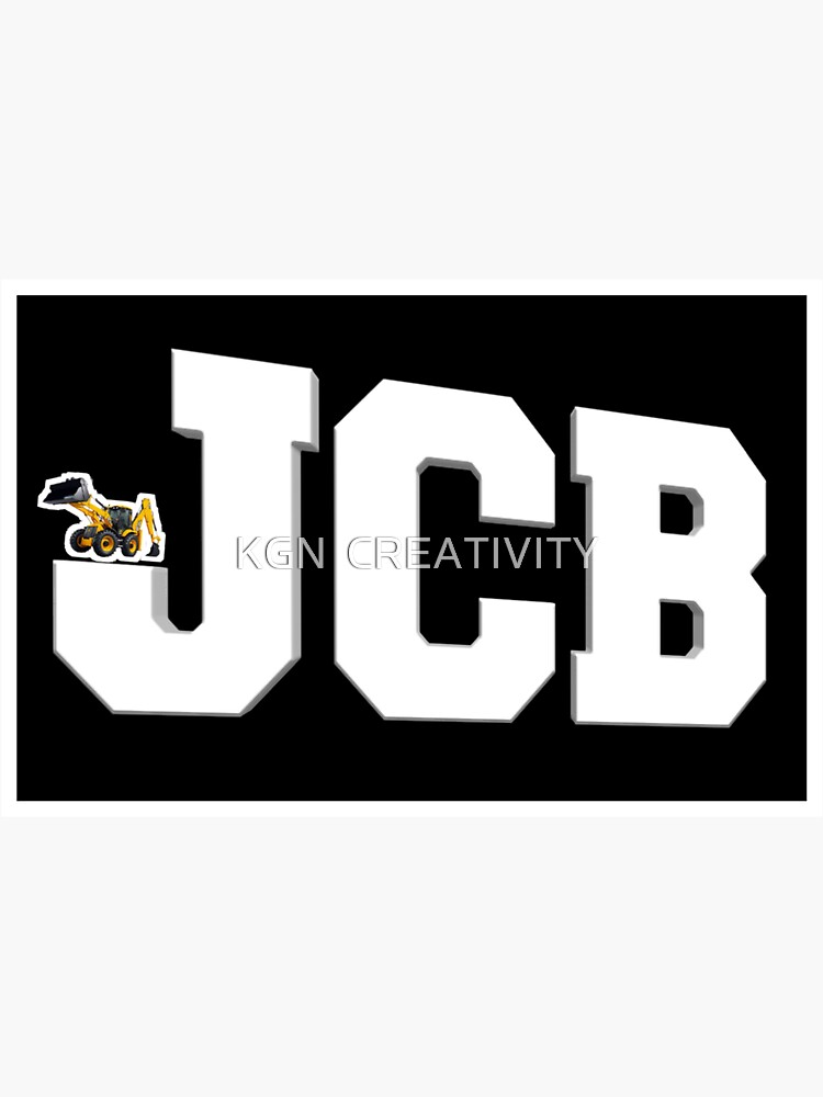 "Jcb stickers " Sticker for Sale by ALAM08 | Redbubble