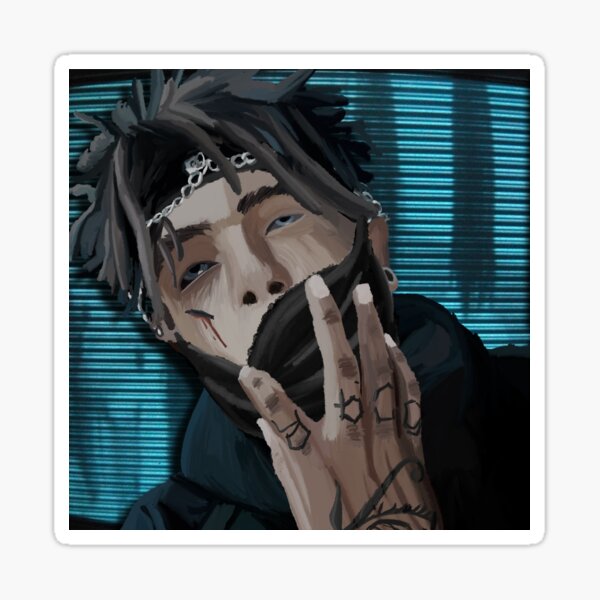 "Scarlxrd wear ya mask" Sticker by ImberLimerence | Redbubble