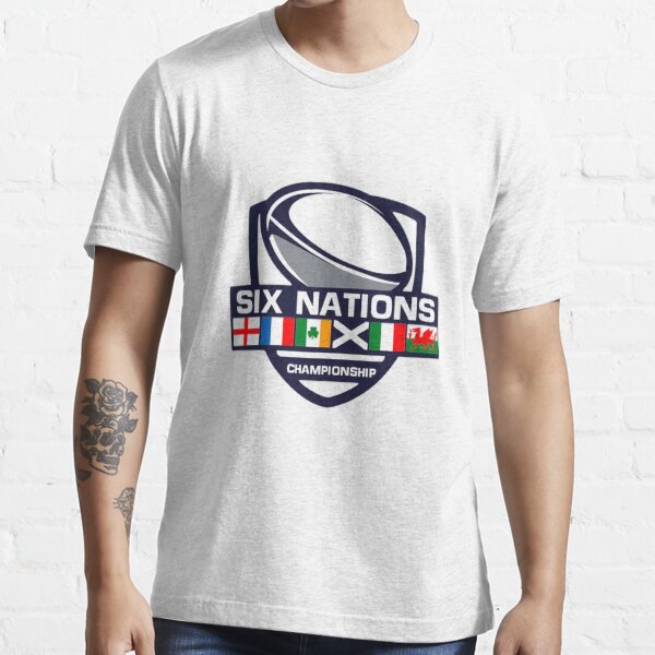 "Six 6 Nations Rugby Shirt" T-shirt for Sale by Babacarino | Redbubble ...