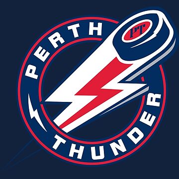 "Perth Thunder" Sticker for Sale by Kanaryart | Redbubble