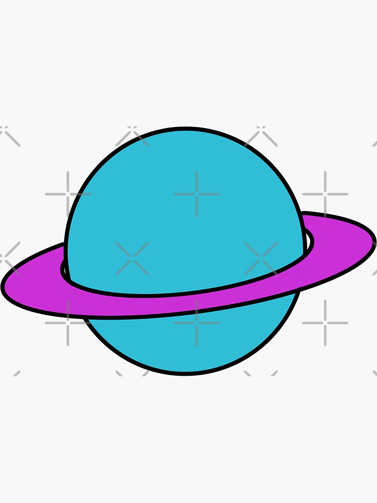 "Blue and Purple Saturn " Sticker for Sale by Potterstickers1 | Redbubble