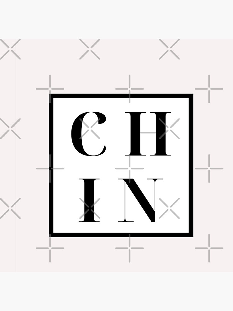 ""CHIN" Ethnicity simple and timeless DESIGN" Poster for Sale by ...