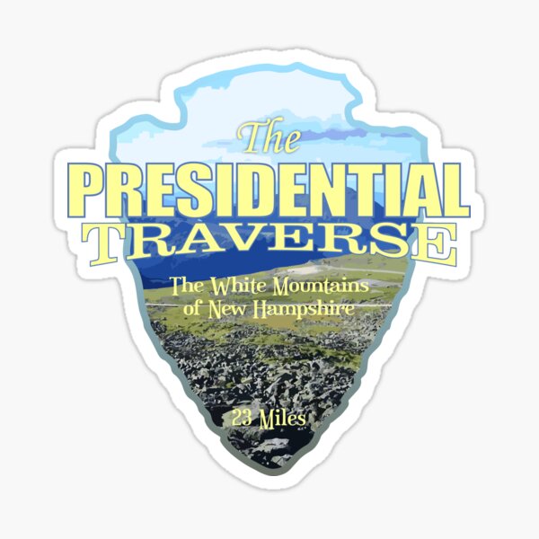 "Presidential Traverse (arrowhead)" Sticker for Sale by curranmorgan ...