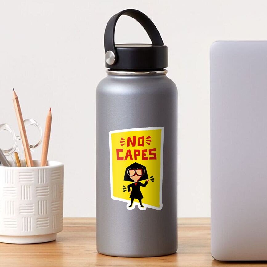 "No Capes! T-Shirt" Sticker by nicenicenice9 | Redbubble