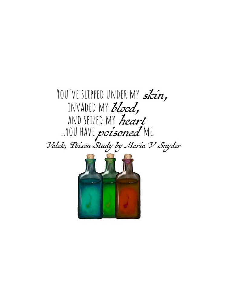 "Valek's Quote from Poison Study by Maria V. Snyder" iPhone Case for ...