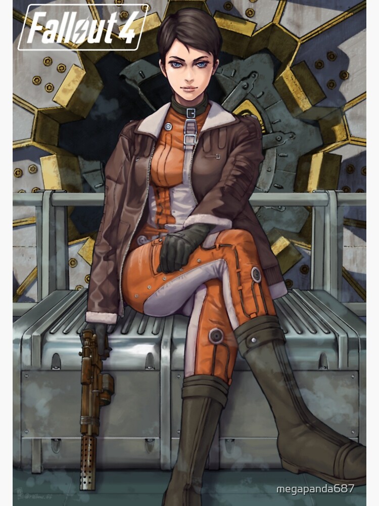 "Fallout 4 Brotherhood of Steel, Pilot Pinup" Sticker by megapanda687 ...