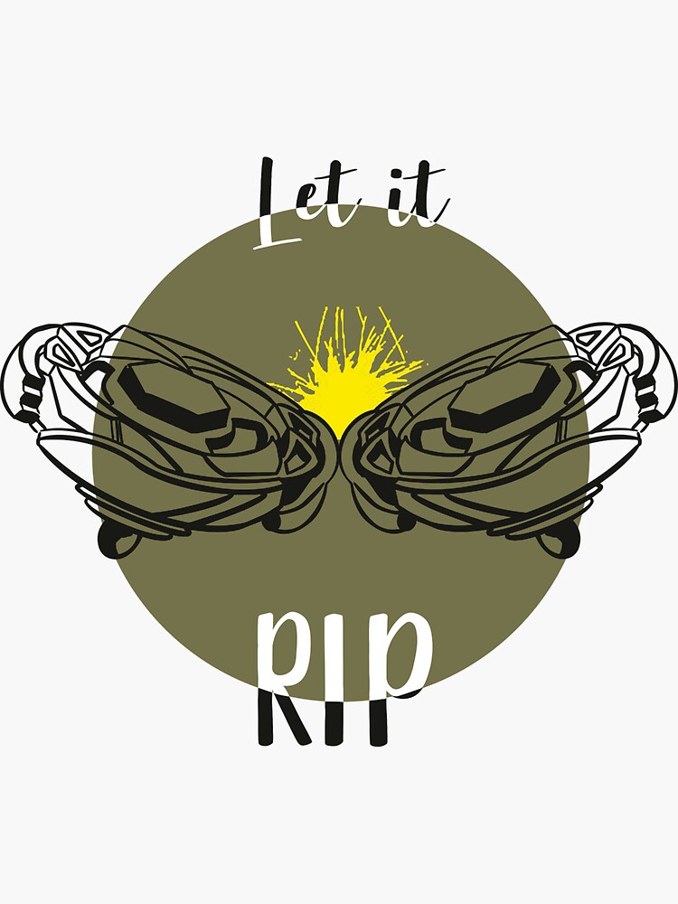 "beyblade let it rip" Sticker for Sale by Lins-penseeltje | Redbubble