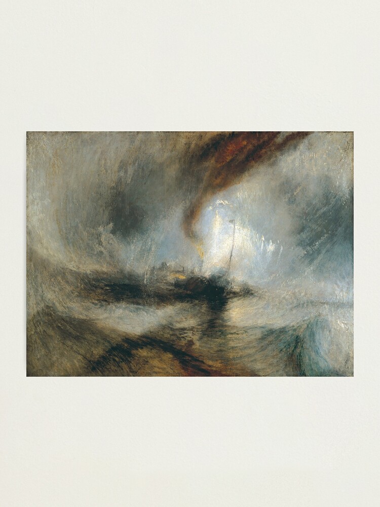 "J. M. W. Turner - Snow Storm: Steam-Boat off a Harbour's Mouth (1842 ...