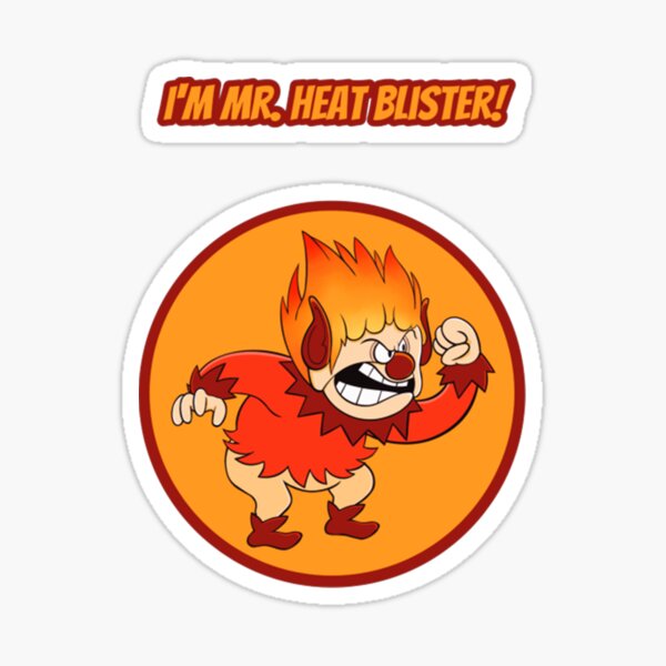 "Mr heat" Sticker by GeorgeMcFarland | Redbubble