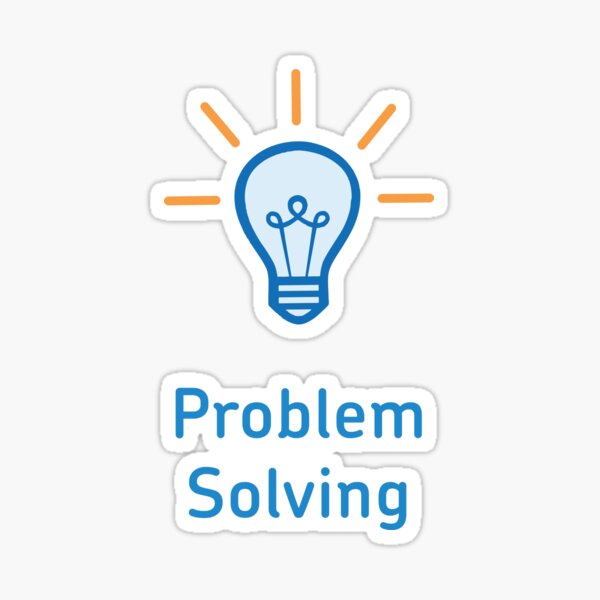 "Problem Solving | Idea logo | Idea Bulb design vector" Sticker by ...