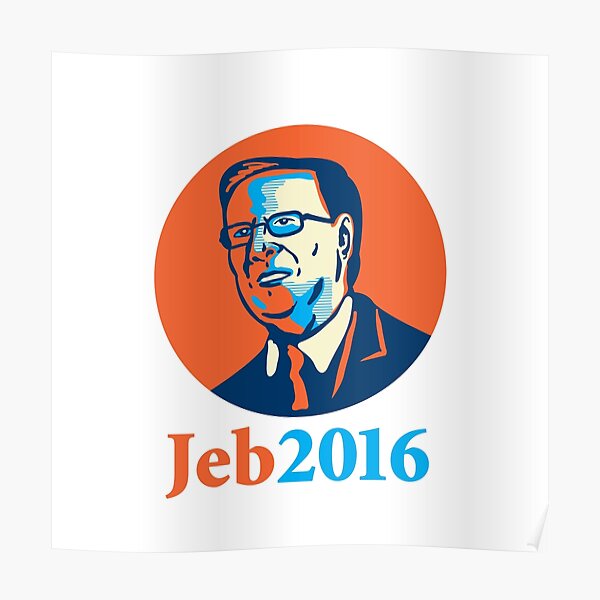 Póster «Presidente republicano Jeb 2016» de retrovectors | Redbubble