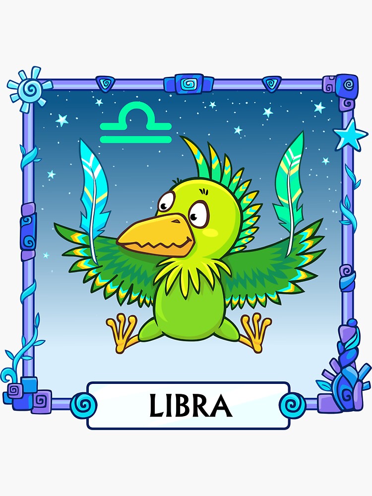 "Zodiac sign Libra. Fantastic animation animal. A background - the star ...