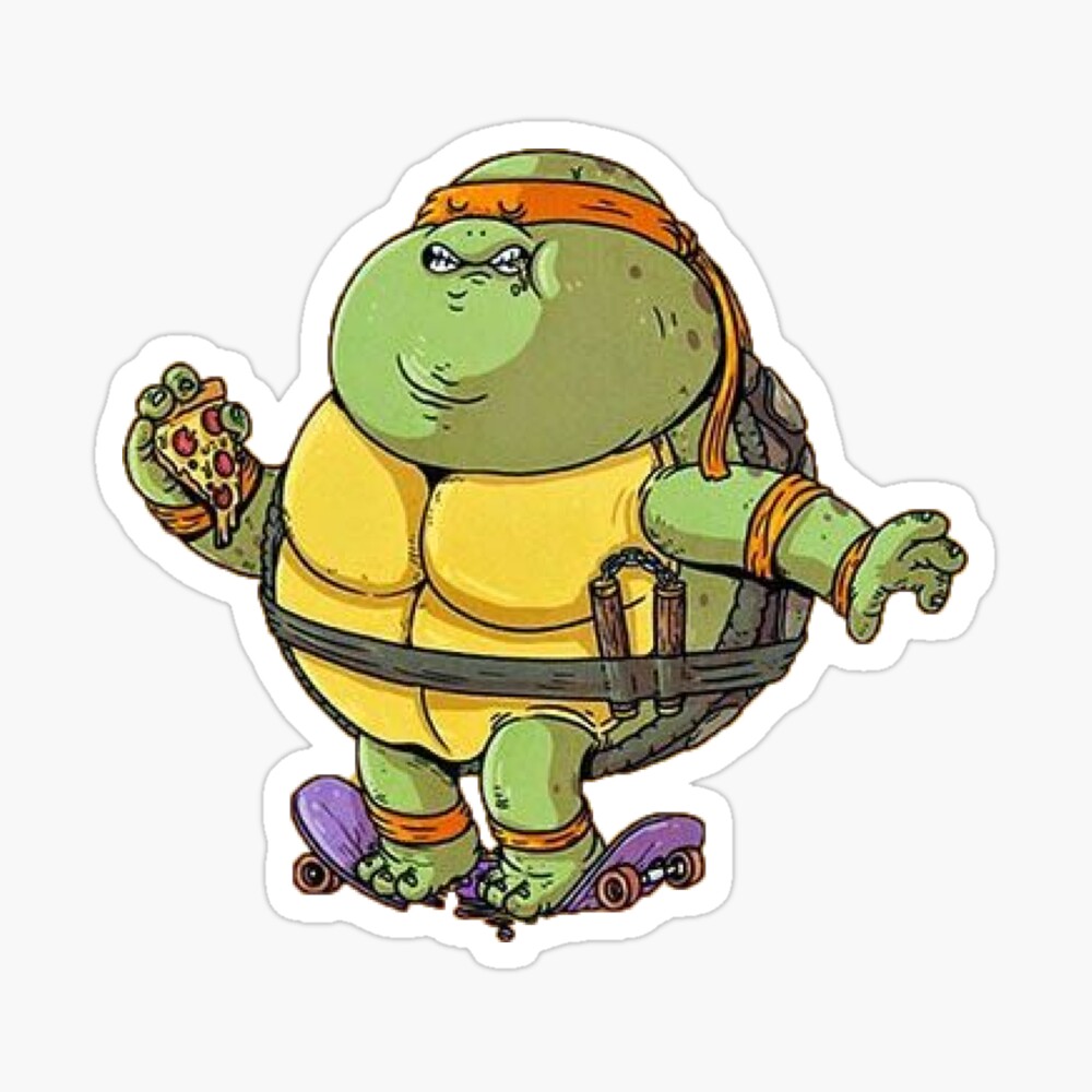Michelangelo The Ninja Turtle Fat The Pictures Illustronics Ninja