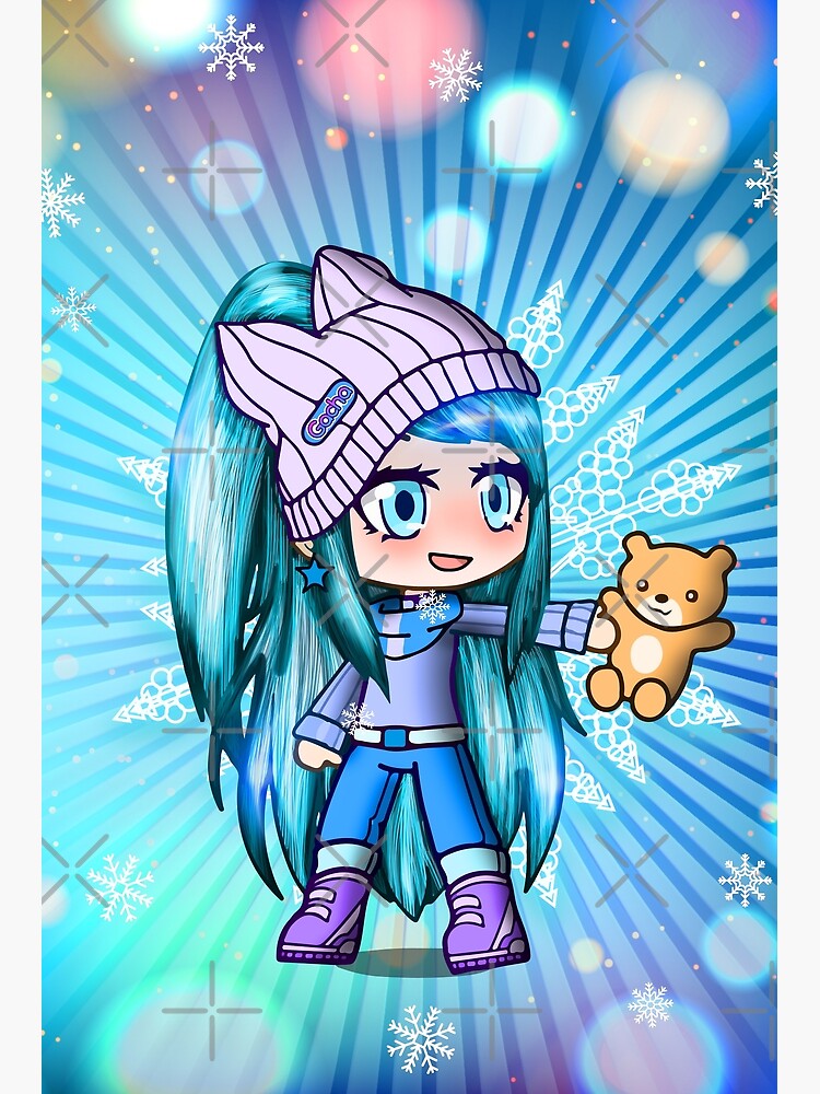 "Winter Gacha with teddy bear" Poster by Infdesigner | Redbubble