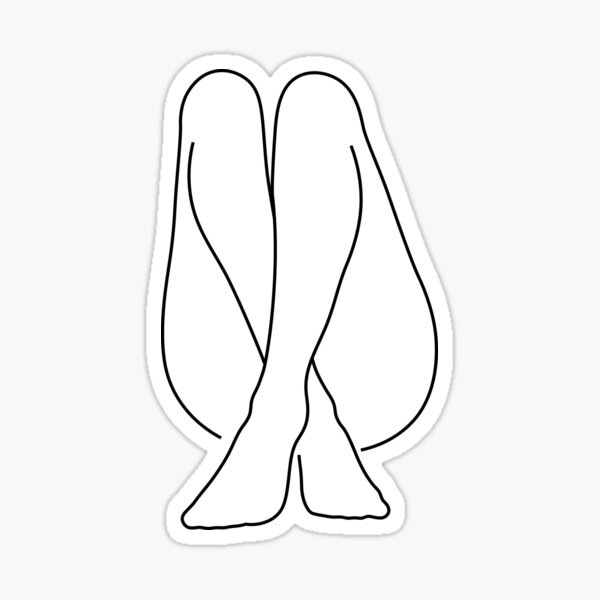 "Crossed Legs" Sticker for Sale by BiancaDEshop | Redbubble