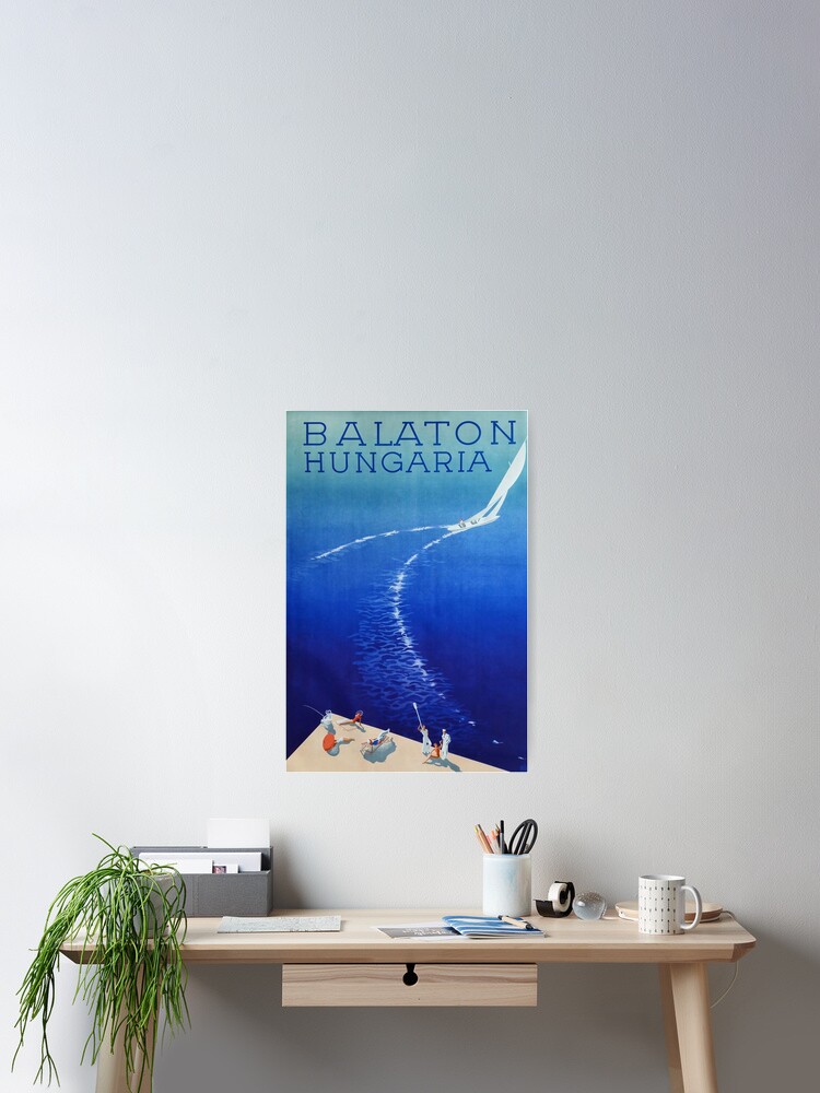 Poster mit "retro classic Balaton poster" von CorasPosters | Redbubble