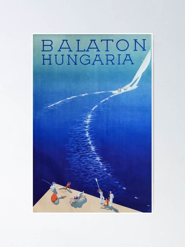 Poster mit "retro classic Balaton poster" von CorasPosters | Redbubble