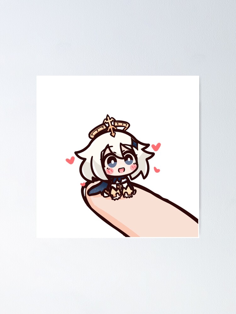 "Genshin Impact Chibi Quick Sketch - Paimon on Fingertip!" Poster for ...