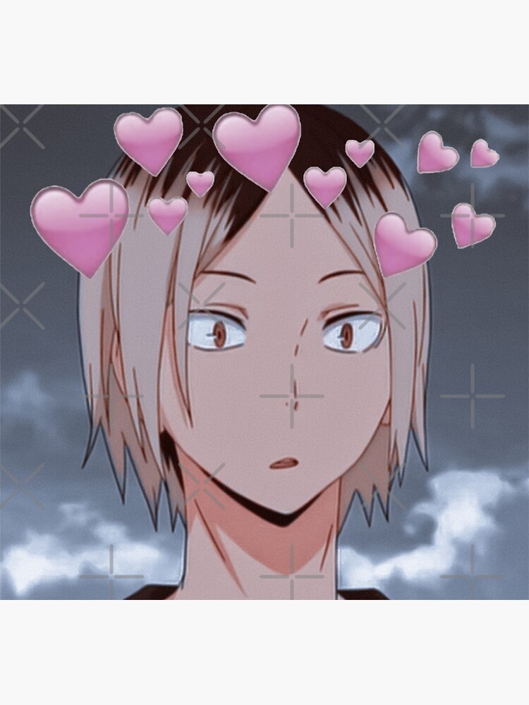 "Aesthetic Hearts Kenma" Sticker for Sale by narcocynic | Redbubble