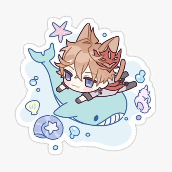 Genshin Impact Childe Stickers | Redbubble
