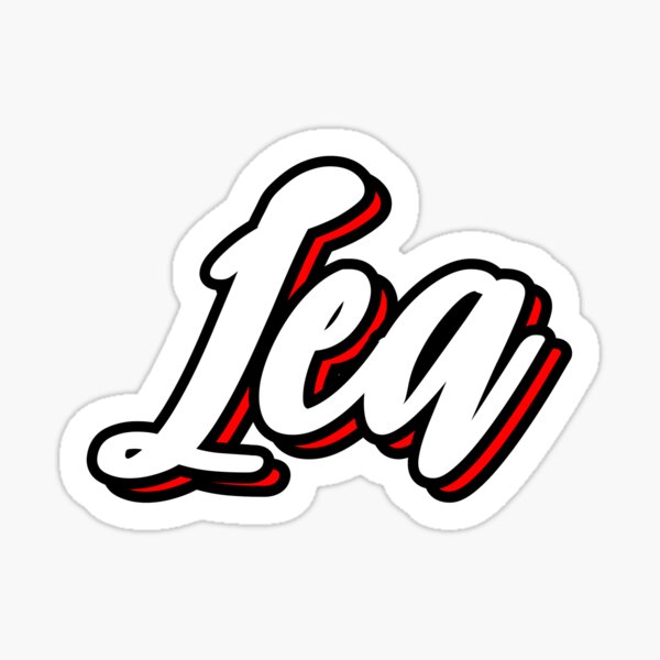 "Lea first name - hand lettering design" Sticker for Sale by sulies ...