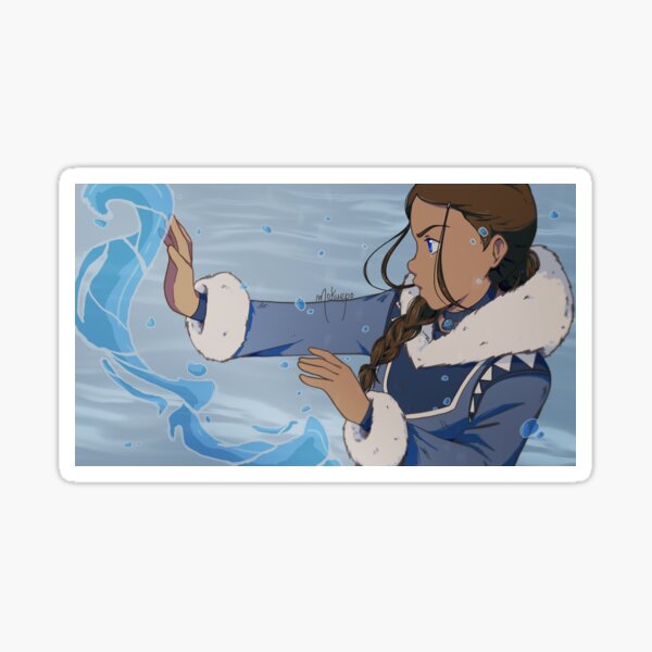 "Waterbender katara" Sticker for Sale by moKuepo | Redbubble