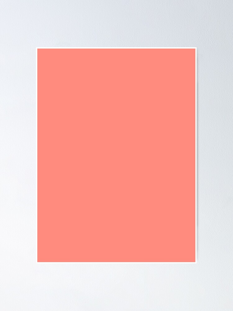 "Burnt Coral Solid Color 2021" Poster by DavidMay | Redbubble