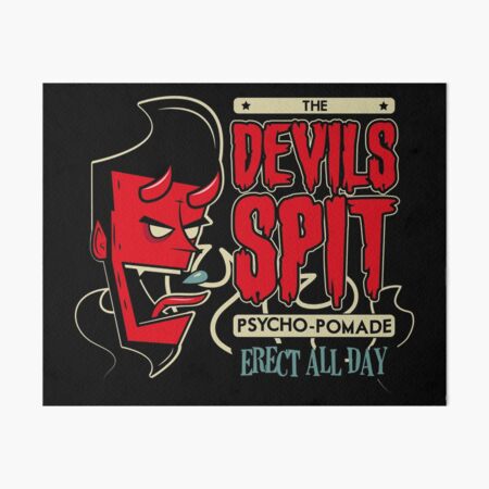 "Psychobilly Devil Rockabilly Quiff Pomade" Art Board Print for Sale by ...