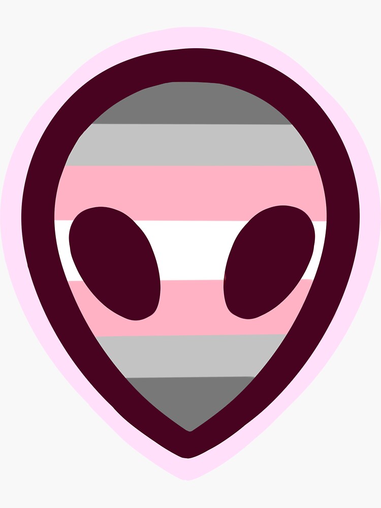 "Demigirl Alien" Sticker for Sale by reinstaag | Redbubble