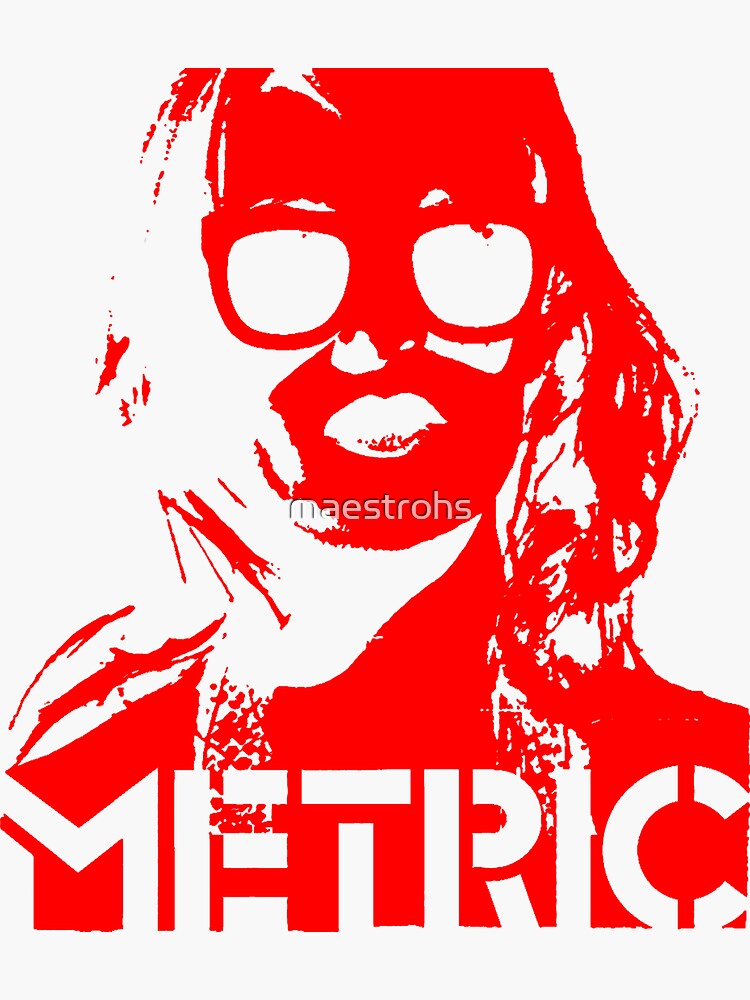 "metric band" Sticker for Sale by maestrohs | Redbubble