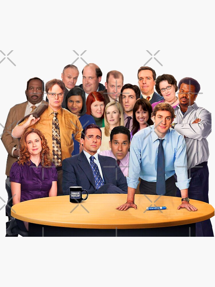 "'The Office' Cast Sticker" Sticker for Sale by decentart | Redbubble
