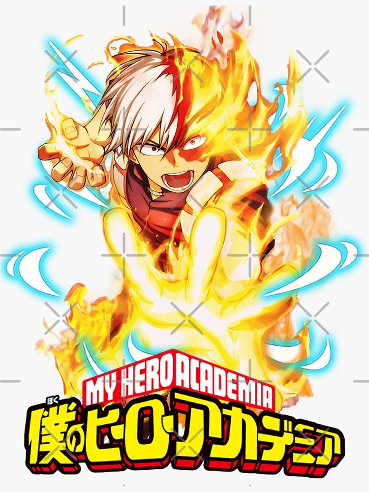 "Shoto Todoroki MHA" Sticker for Sale by LokittyLevi | Redbubble