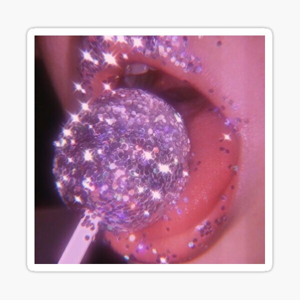 "Lips lollipop aesthetic" Sticker by Ceburton1700 | Redbubble