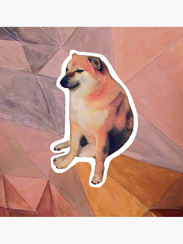 "cheems meme" Sticker for Sale by KobyBurhop | Redbubble