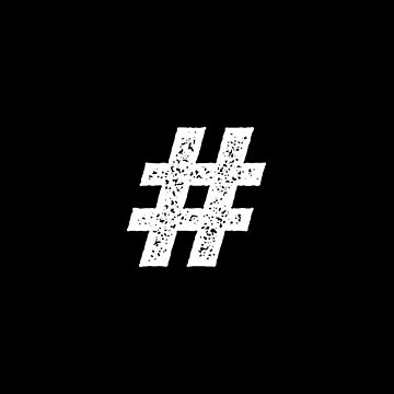 "# Hashtag, Pound Sign, Sharp Symbol" Essential T-Shirt for Sale by ...