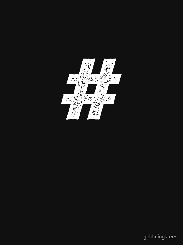"# Hashtag, Pound Sign, Sharp Symbol" Essential T-Shirt for Sale by ...
